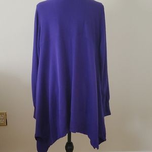 Joan Rivers | Sweaters | Swing Style Sweater With Rib Details Purple ...